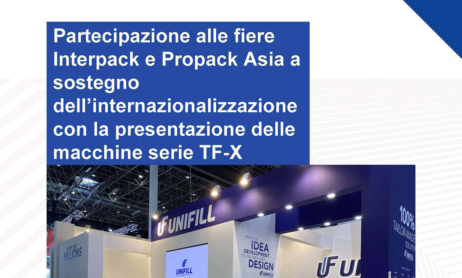 UNIFILL a Interpack e Propack Asia. | Unifill Thermoforming Technology